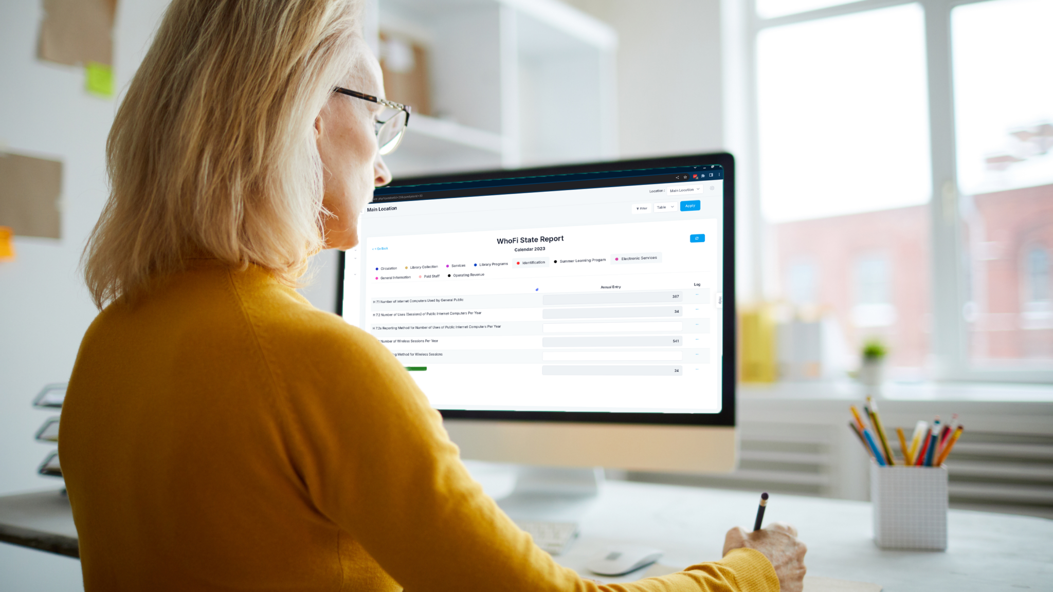 Library Usage Statistics Dashboard - WhoFi